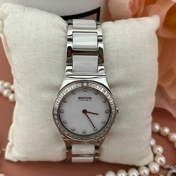 Accessories | Bering Stainless And White Ceramic Watch | Poshmark